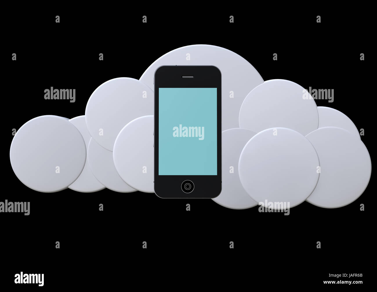 Cloud behind phone hi-res stock photography and images - Alamy