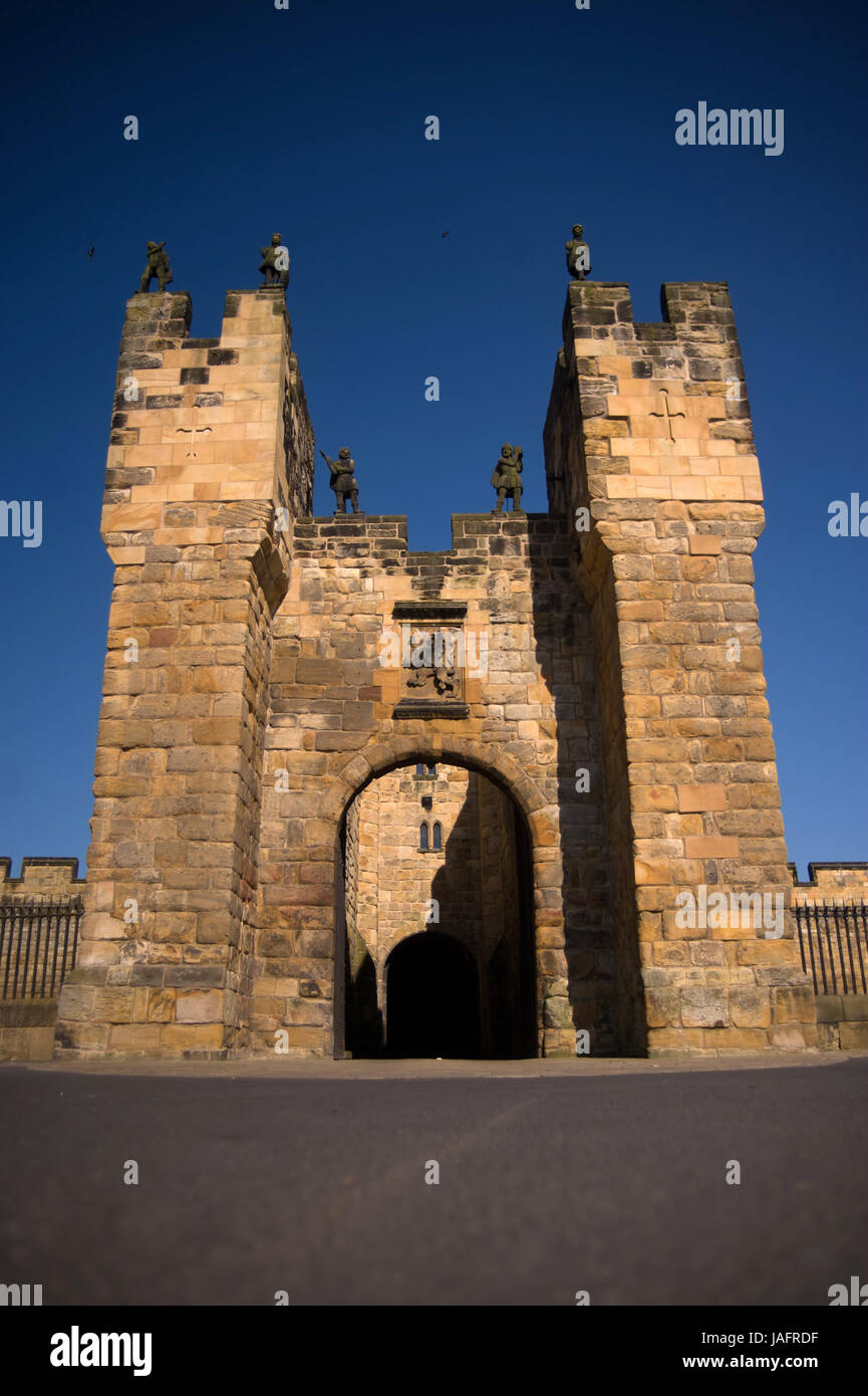 The Barbican, Alnwick Castle, Northumberland Stock Photo - Alamy