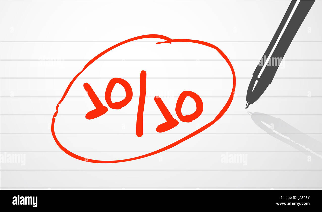 perfect score concept illustration design Stock Photo - Alamy