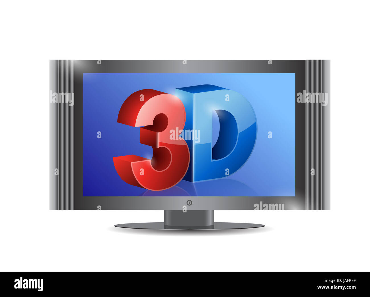 3d tv illustration design over a white background Stock Photo - Alamy