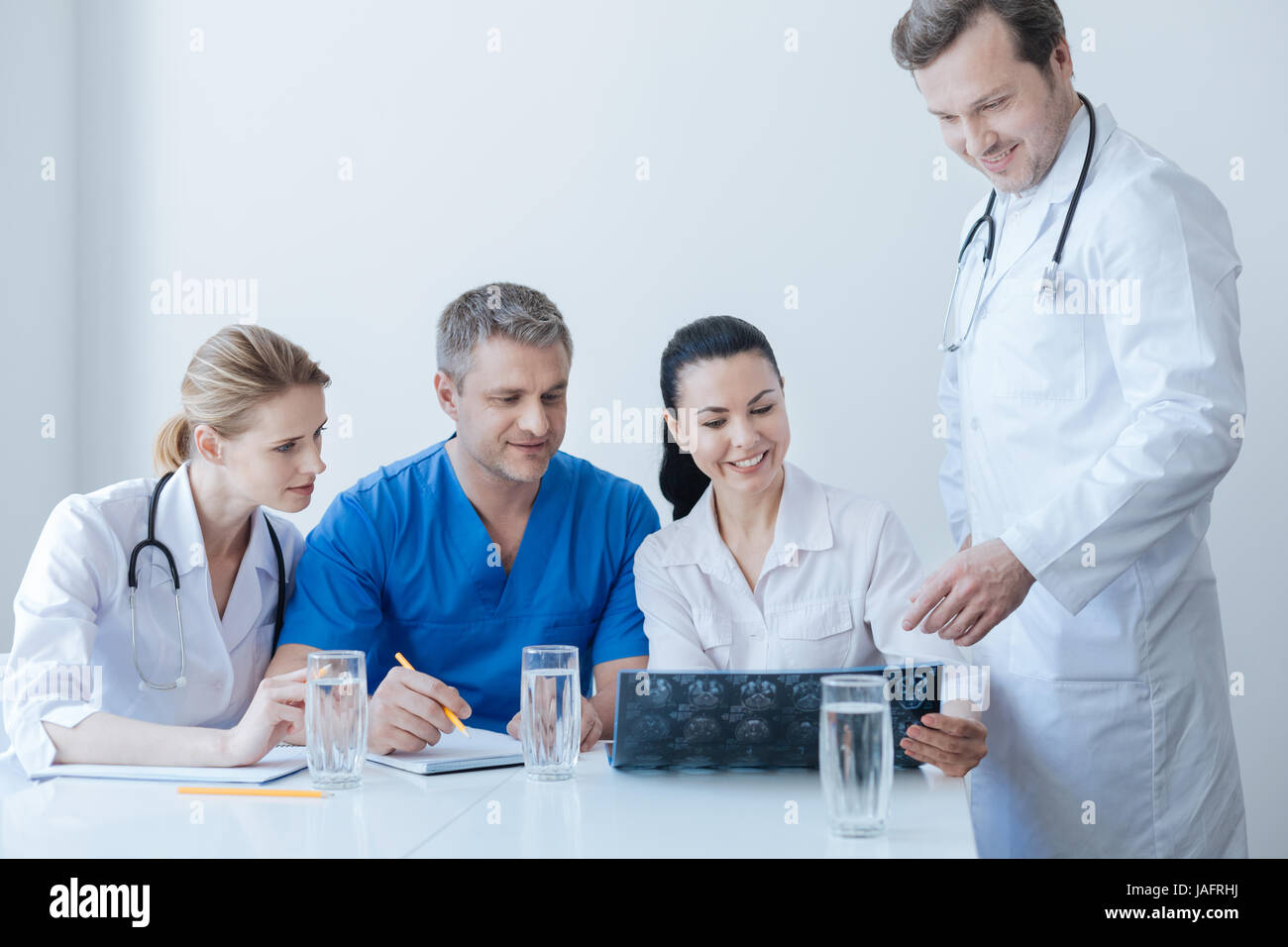 Important preparation before operation. Happy qualified smart traumatic ...