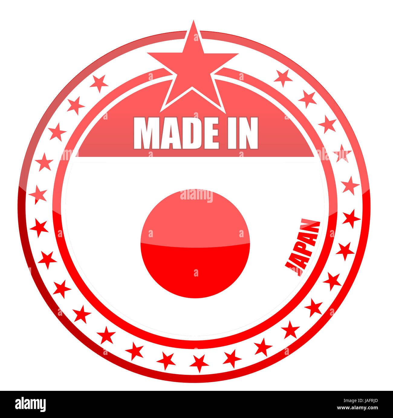 Made in japan sticker hi-res stock photography and images - Alamy