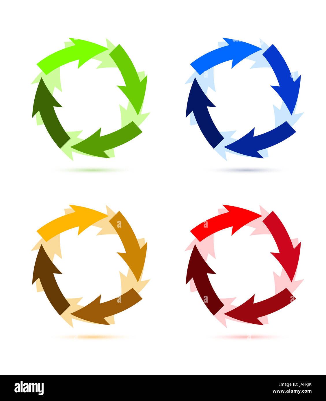 A Colourful Circular Arrow Illustration Stock Photo - Alamy