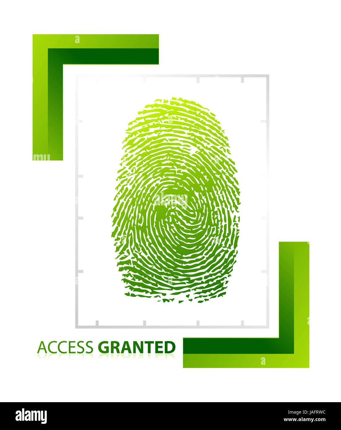 illustration of access granted sign with thumb on isolated background ...