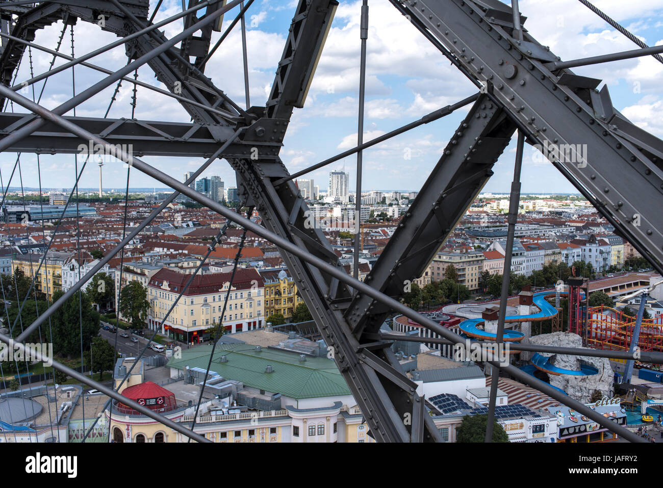 Wiener Riesenrad Giant Ferris Wheel, Vienna, Austria, Europe Stock ...