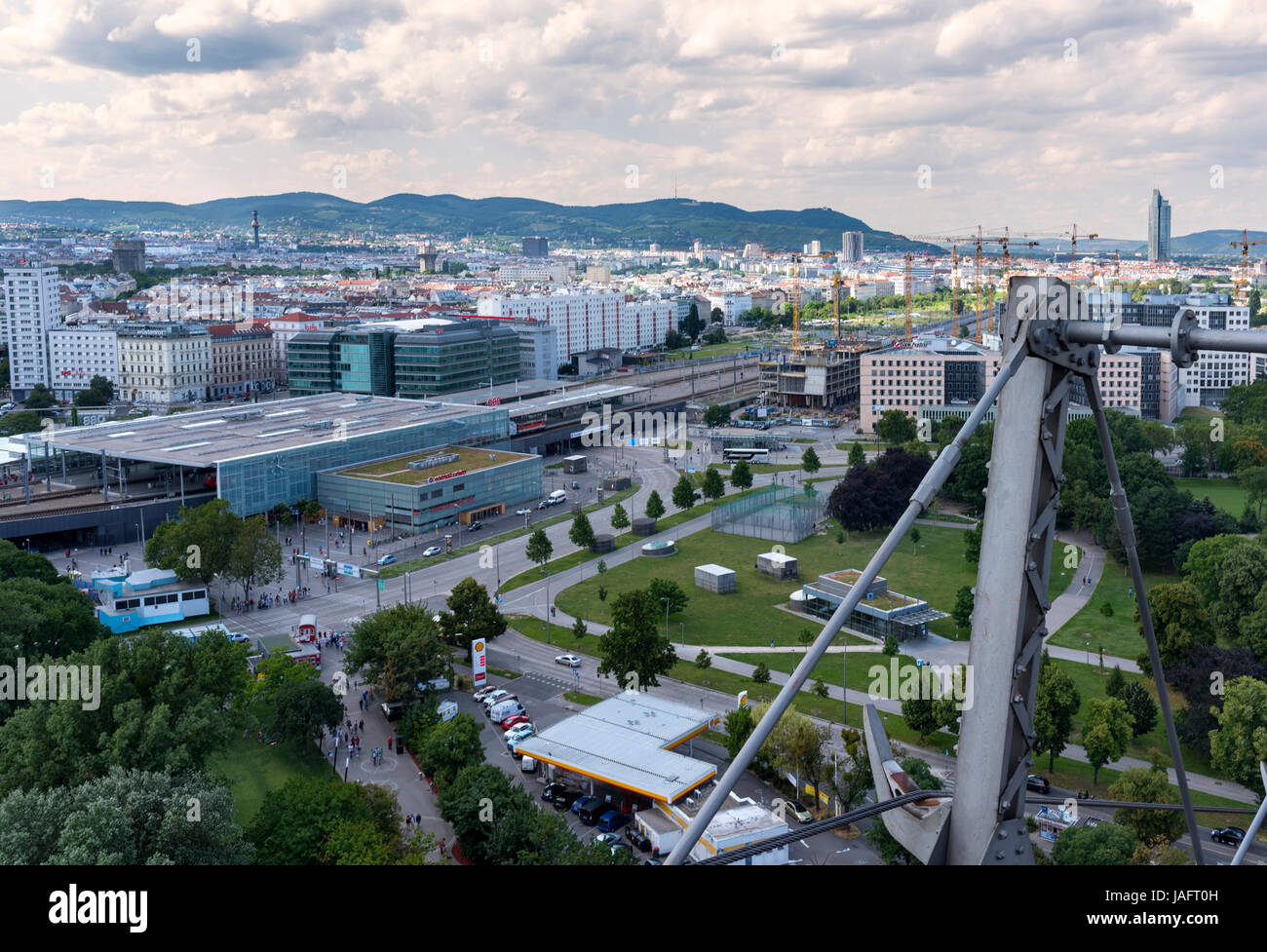 Wiener Riesenrad Giant Ferris Wheel, Vienna, Austria, Europe Stock ...