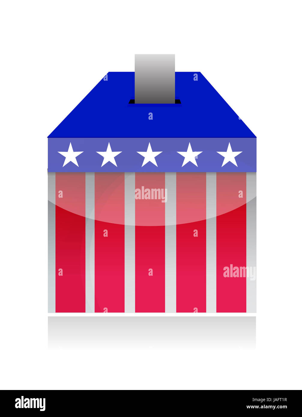 vote poll ballot box for united states election Stock Photo - Alamy