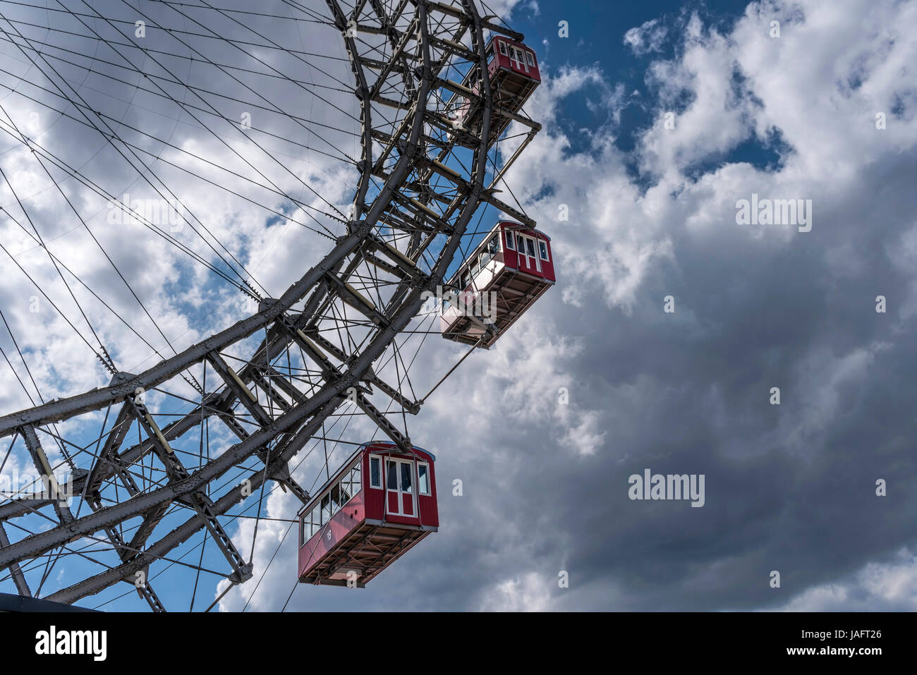 Wiener Riesenrad Giant Ferris Wheel, Vienna, Austria, Europe Stock ...