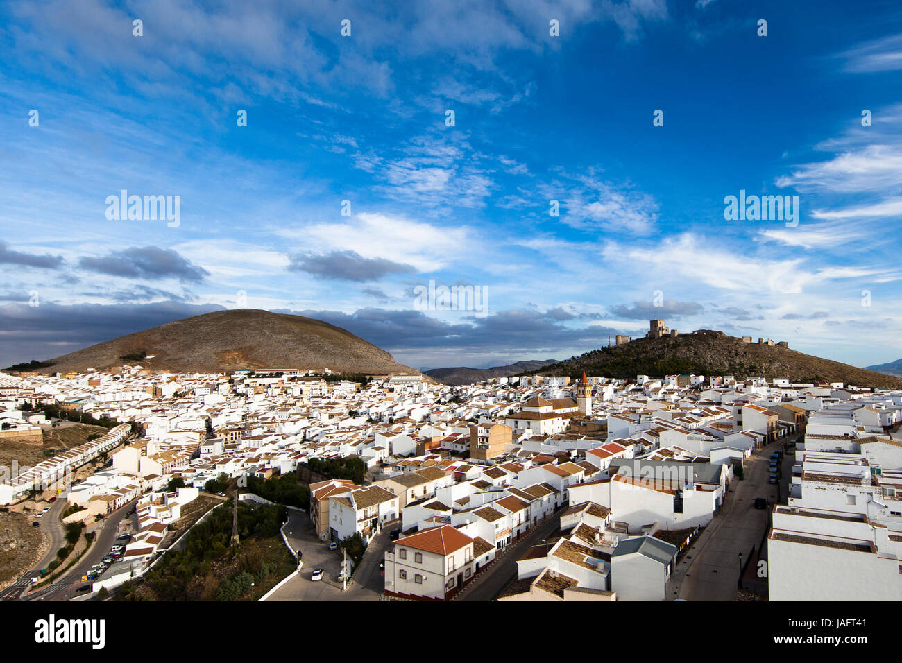 Historic centre of Teba with Castillo de la Estrella, Malaga Province ...