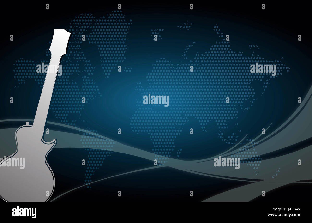 guitar background illustration design Stock Photo - Alamy
