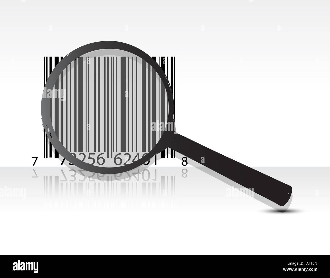 scanning upc code illustration design over a light gray background ...