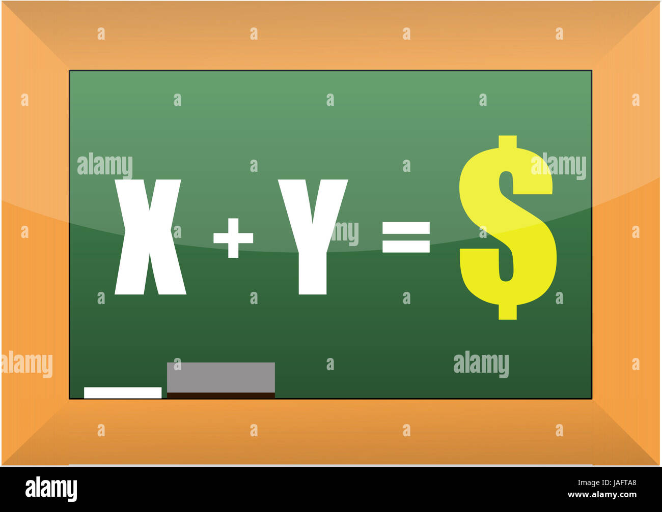 x and y equation to success illustration design Stock Photo - Alamy