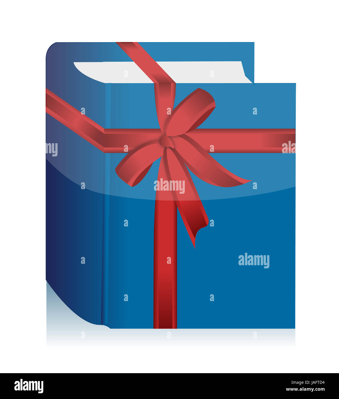 book with a bow on white background Stock Photo - Alamy