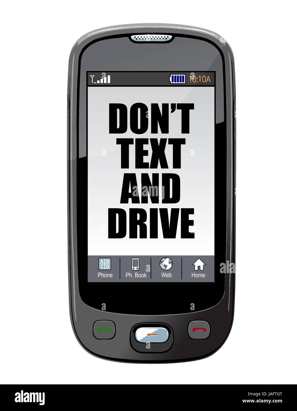 Dont text and drive Cut Out Stock Images & Pictures - Alamy
