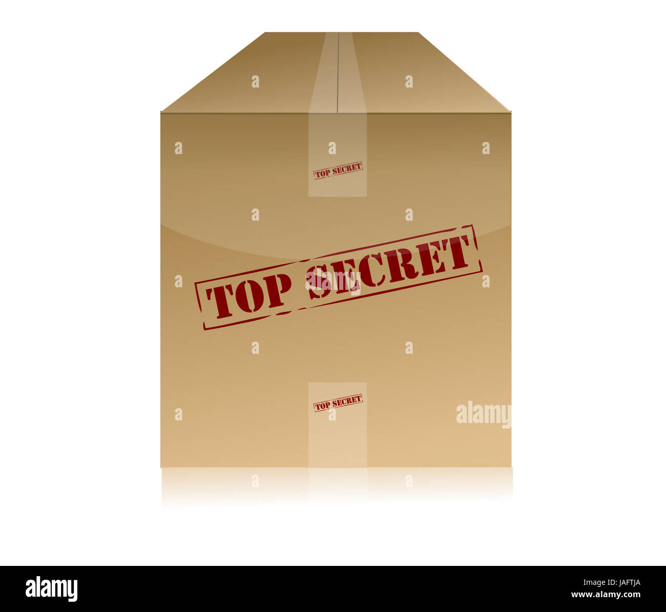 Top Secret package isolated over a white background Stock Photo - Alamy