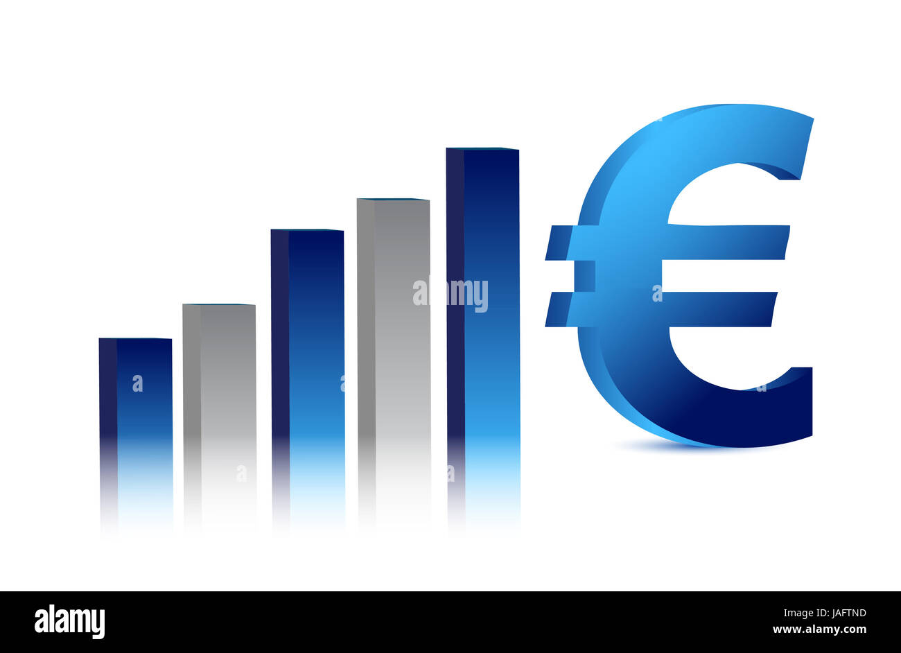 currency business blue euro graph illustration Stock Photo - Alamy