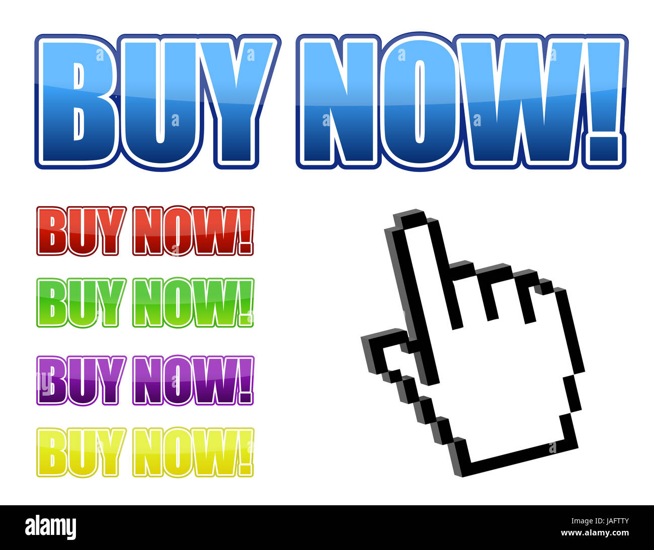 Vector hand cursor with buy now signs. Vector File available Stock ...