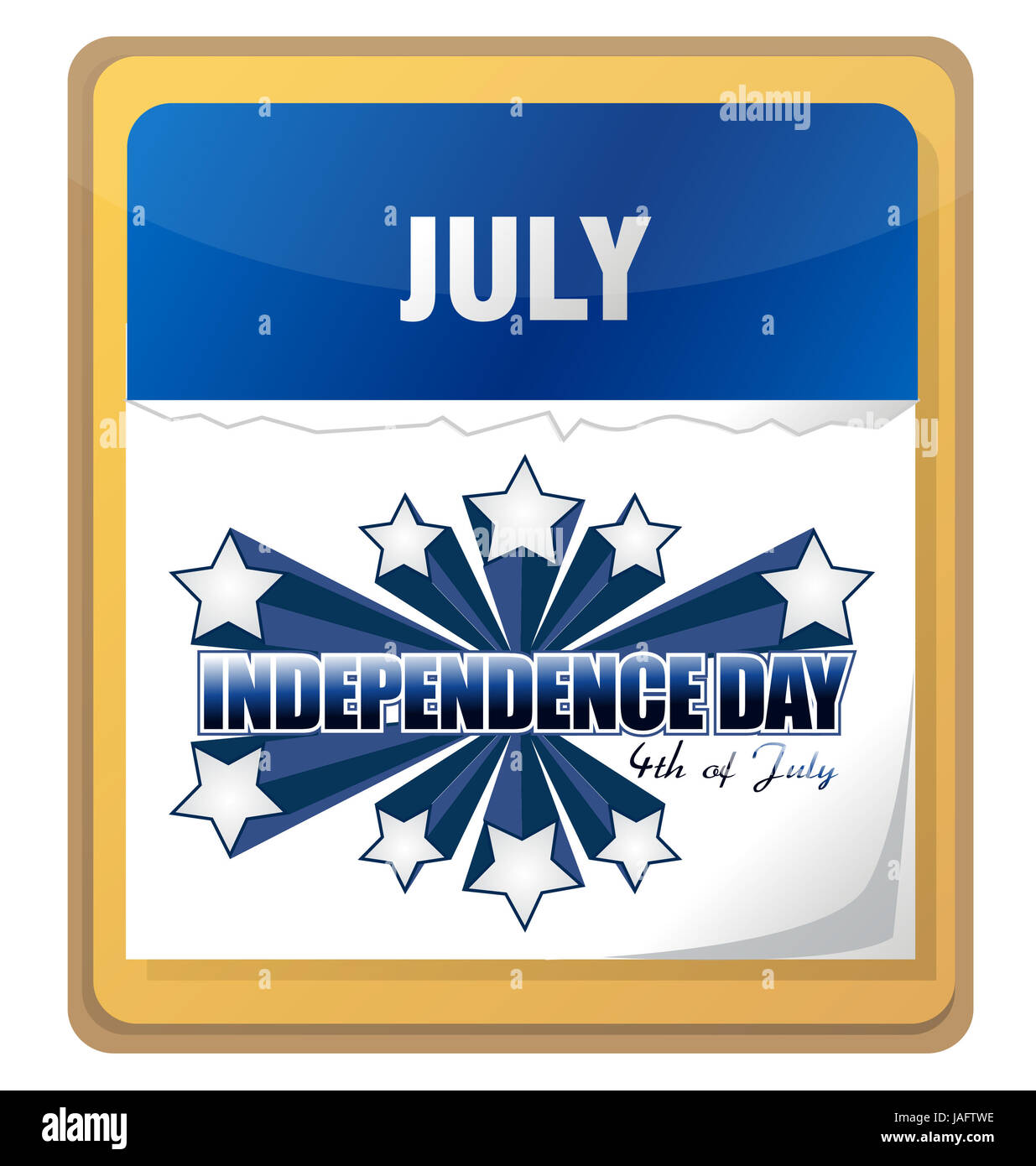 4th of July independence day background calendar Stock Photo - Alamy