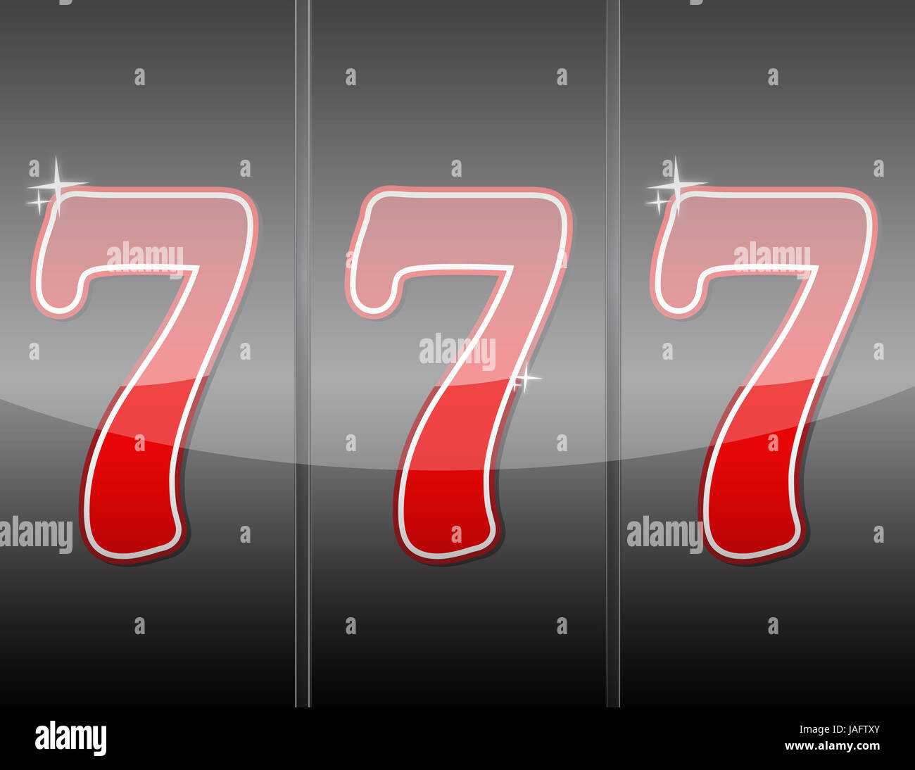777. Winning in slot machine Stock Photo - Alamy