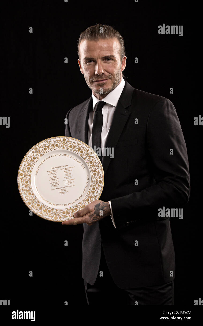 David Beckham OBE who has won the PFA award for Outstanding ...