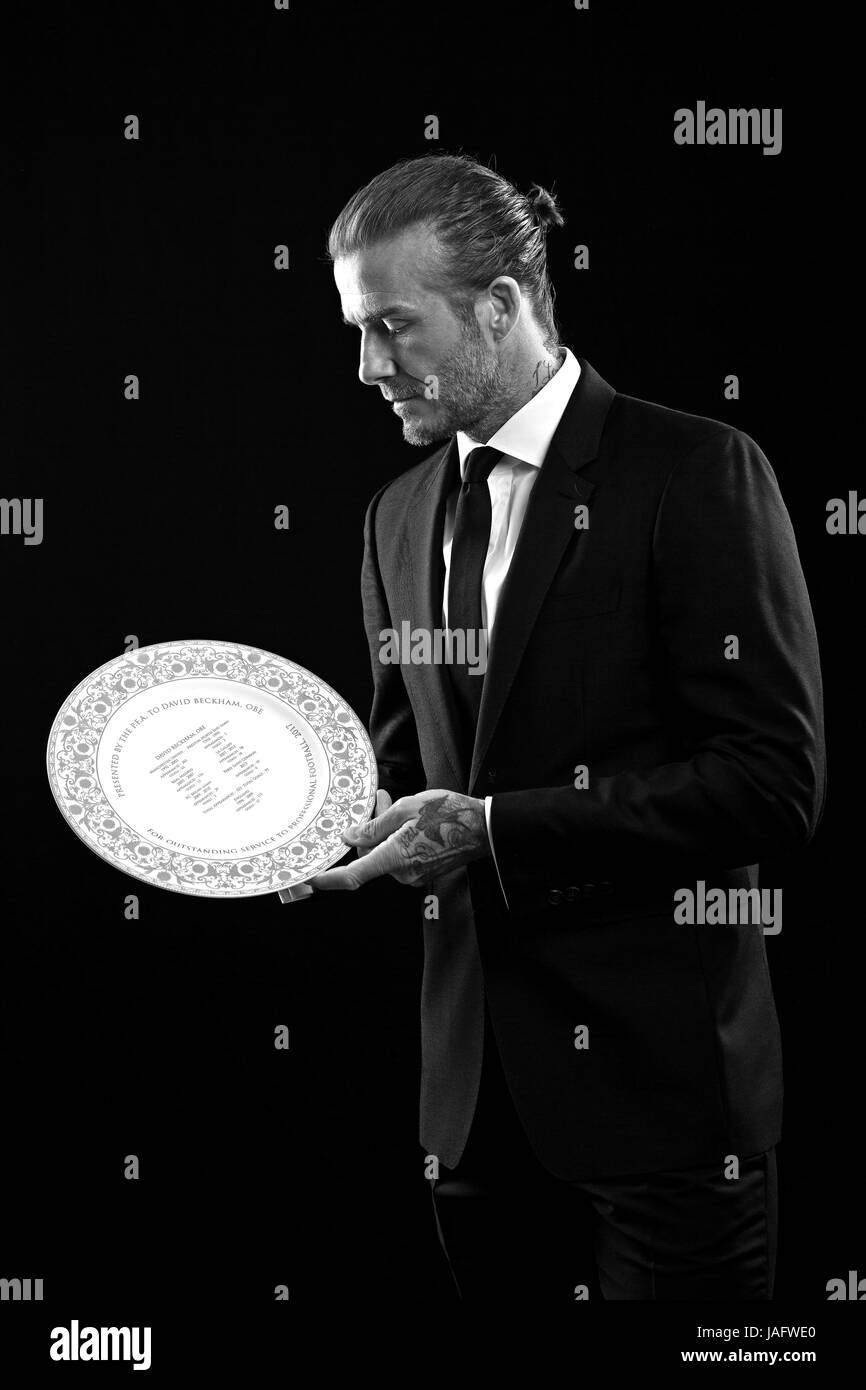 David Beckham OBE who has won the PFA award for Outstanding ...