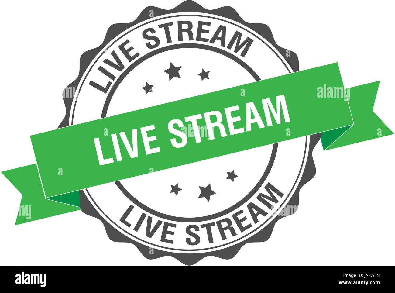 Live stream stamp illustration Stock Vector Image & Art - Alamy