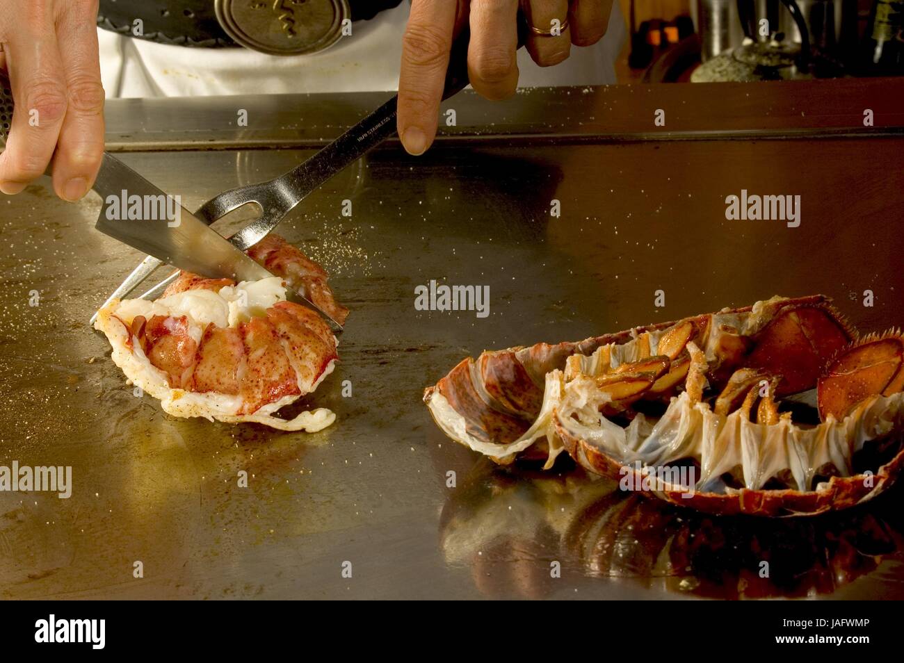 Quick fried Japanese sea food Stock Photo - Alamy