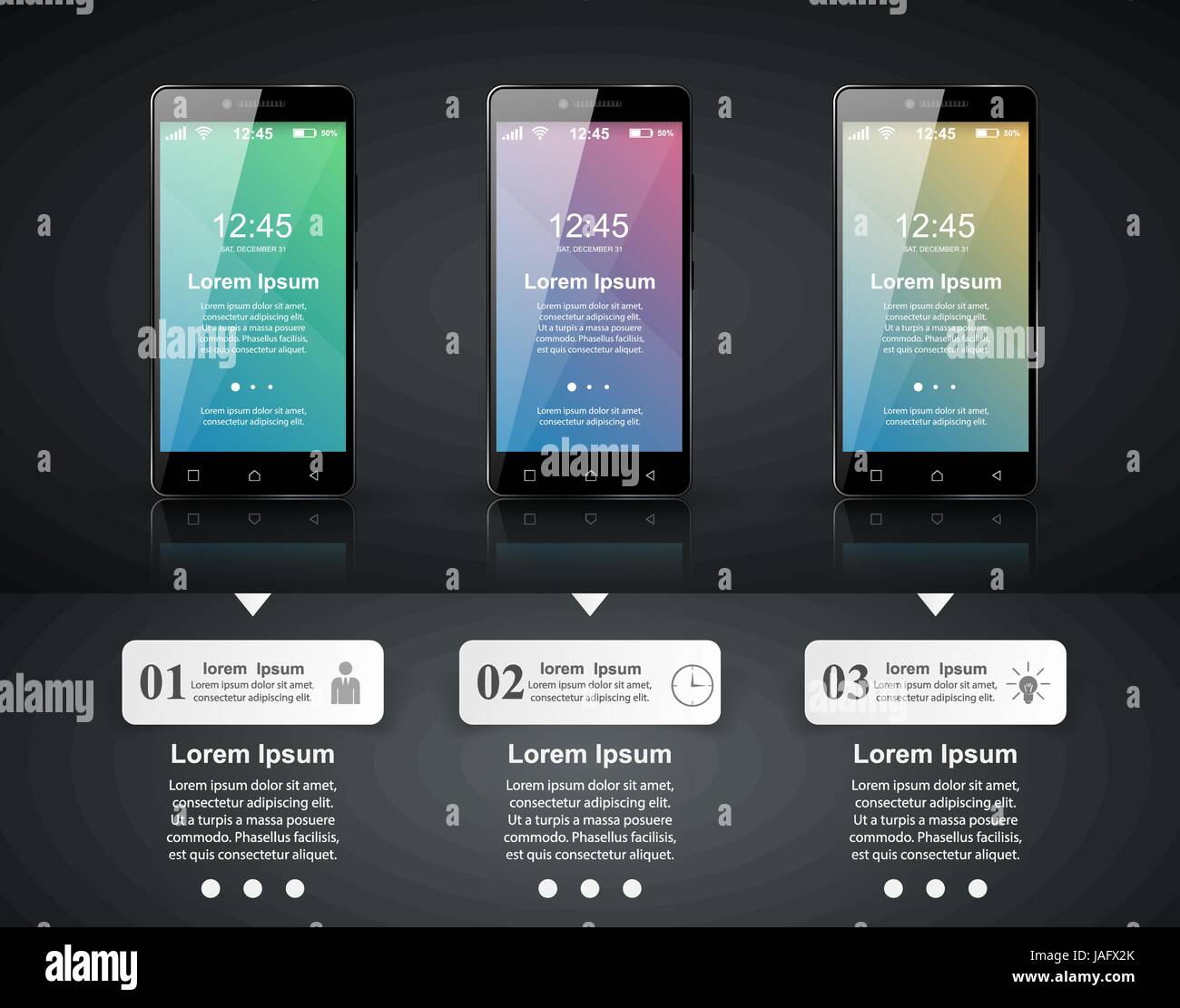 3D infographic. Smartphone icon Stock Vector Image & Art - Alamy