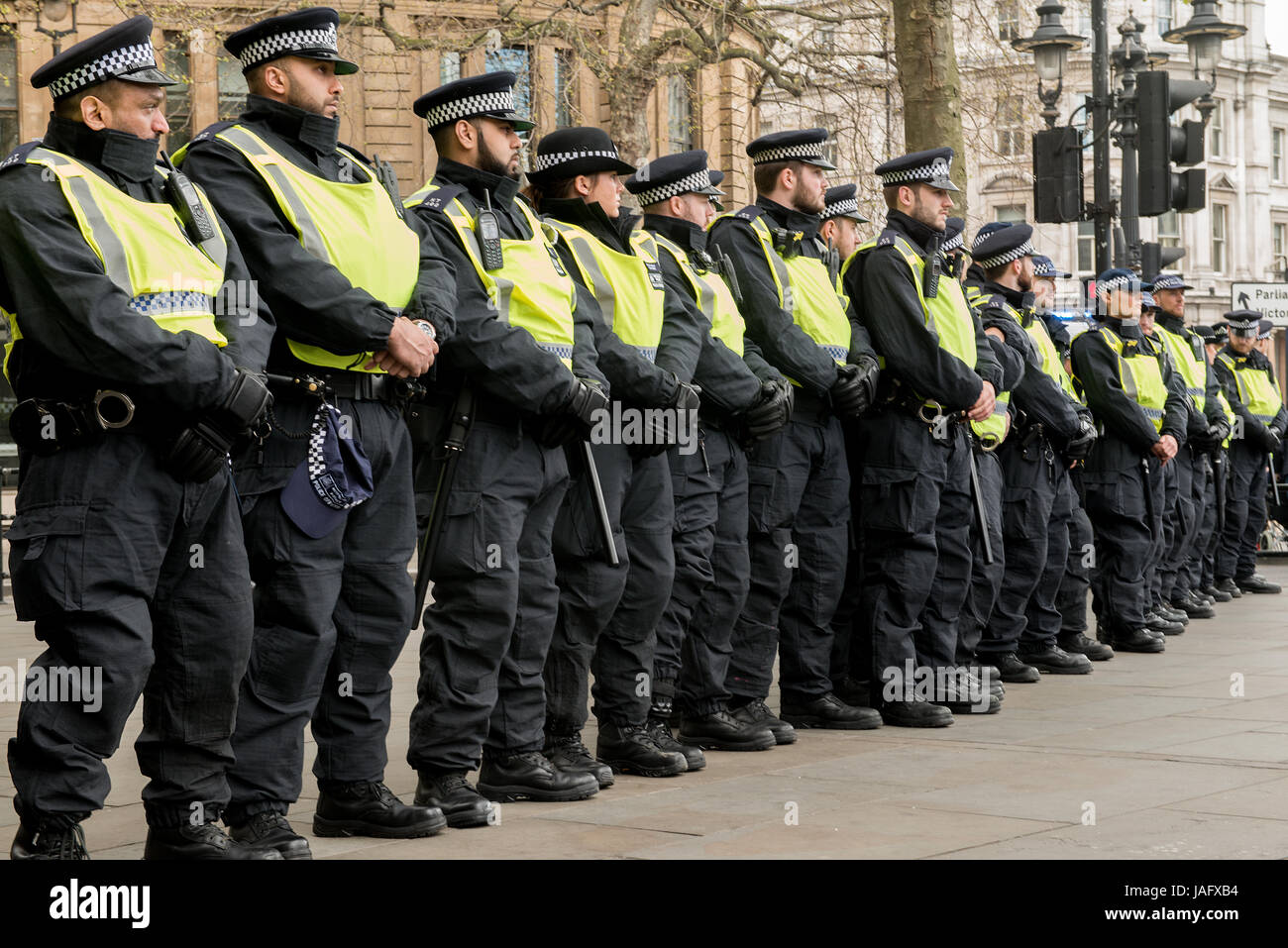 EDL / Britain First rally with counter demo by the Unite Against ...