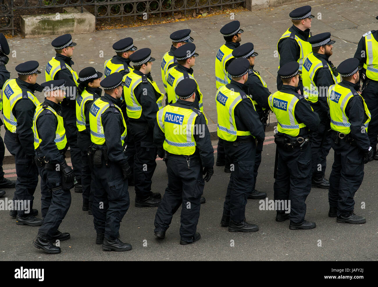 EDL / Britain First rally with counter demo by the Unite Against ...