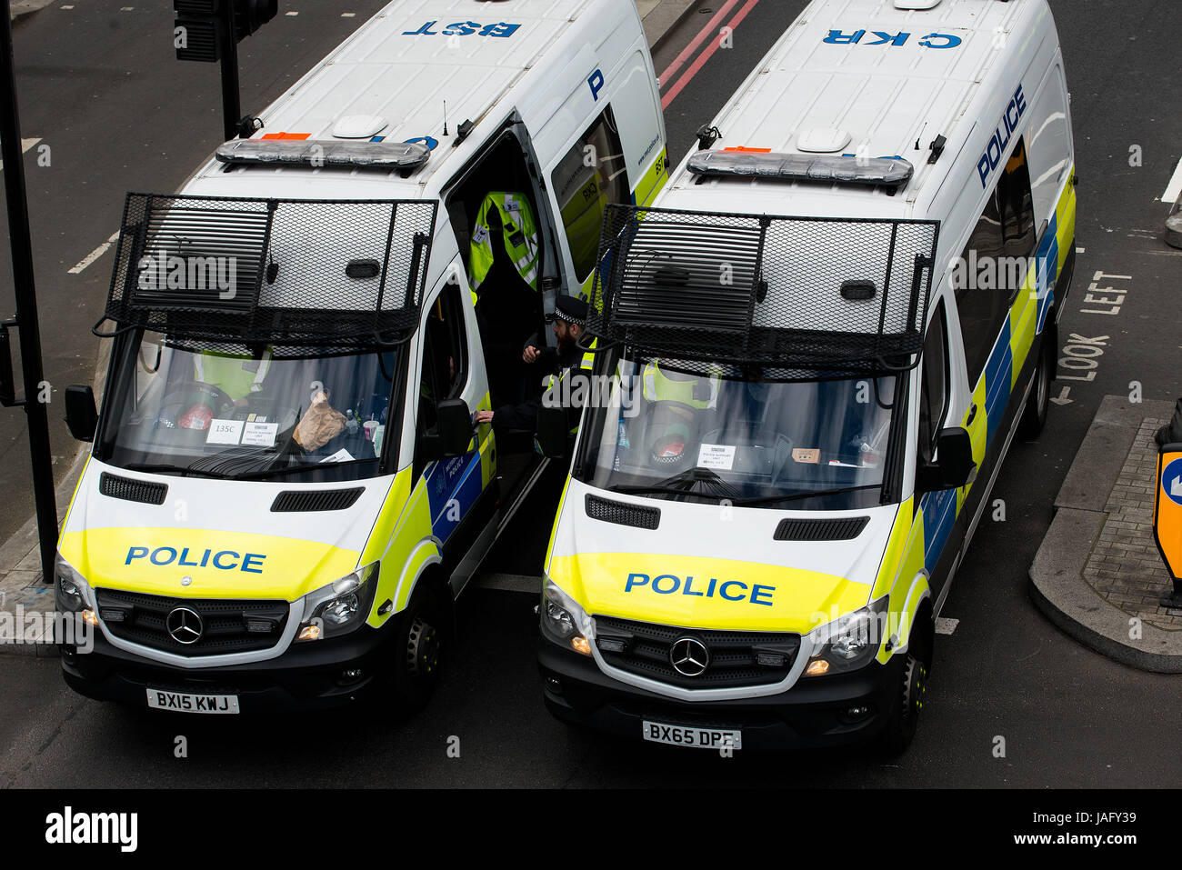 EDL / Britain First rally with counter demo by the Unite Against ...