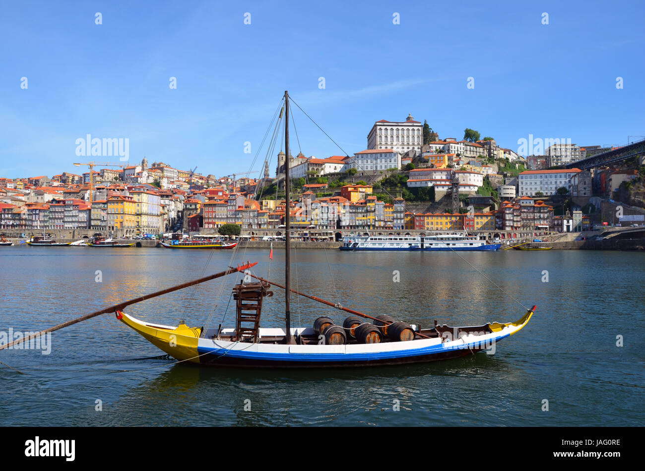 Porto, Portugal - 2nd May, 2017: Rabelo (traditional portuguese cargo ...