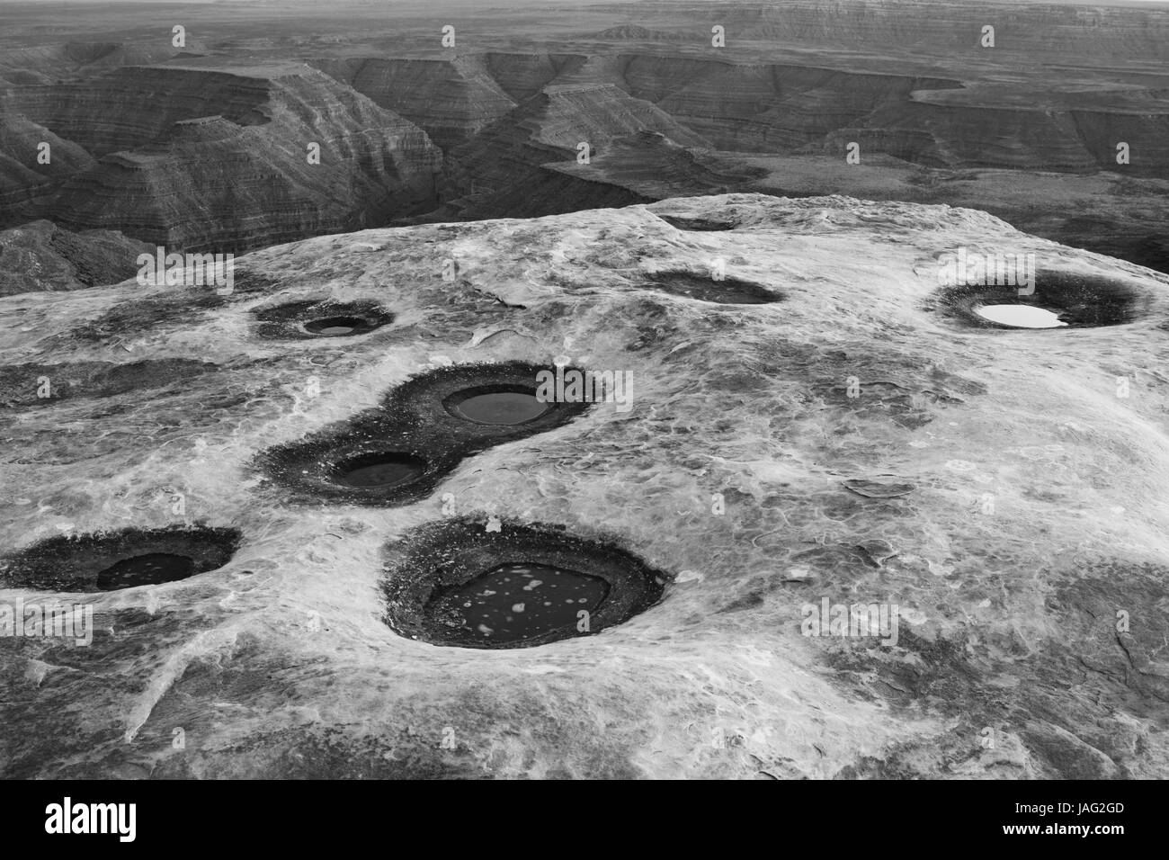Rock formations and San Juan Canyon from Muley Point, Bears Ears ...