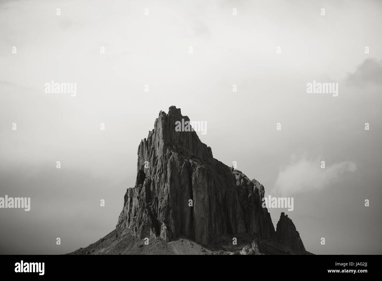 Shiprock is a sacred Navajo landmark on the Navajo Indian Reservation ...