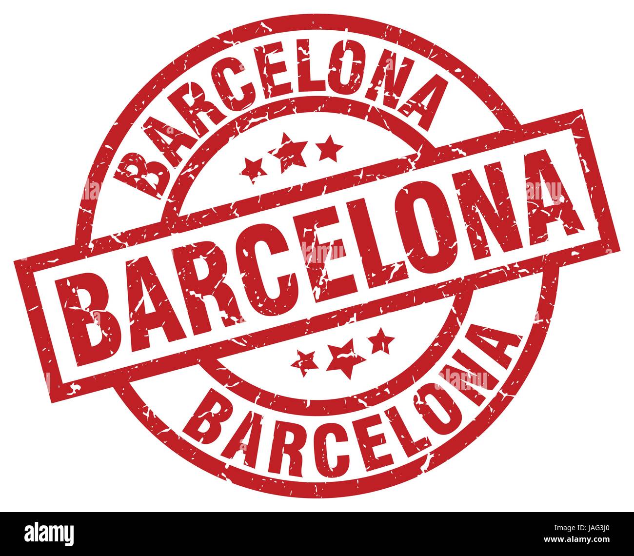 Barcelona red round grunge stamp Stock Vector Image & Art - Alamy