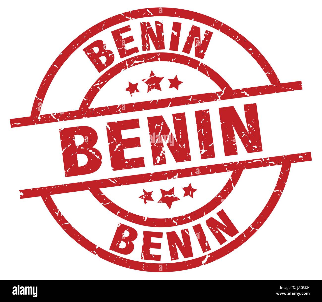 Benin red round grunge stamp Stock Vector Image & Art - Alamy
