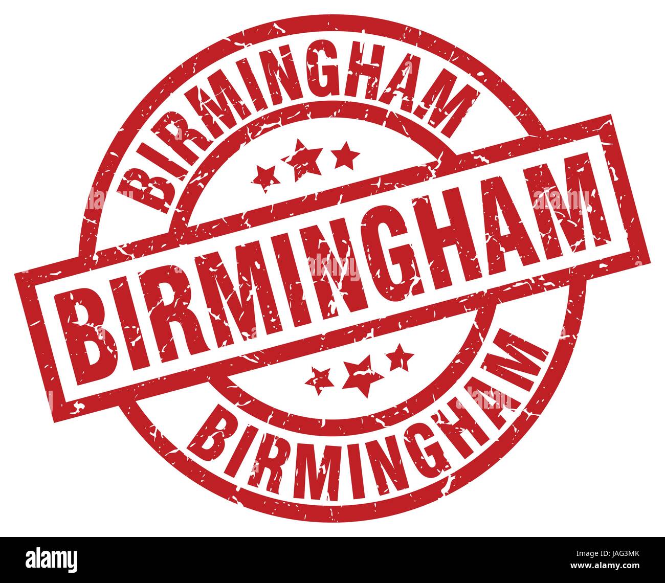 Birmingham red round grunge stamp Stock Vector Image & Art - Alamy