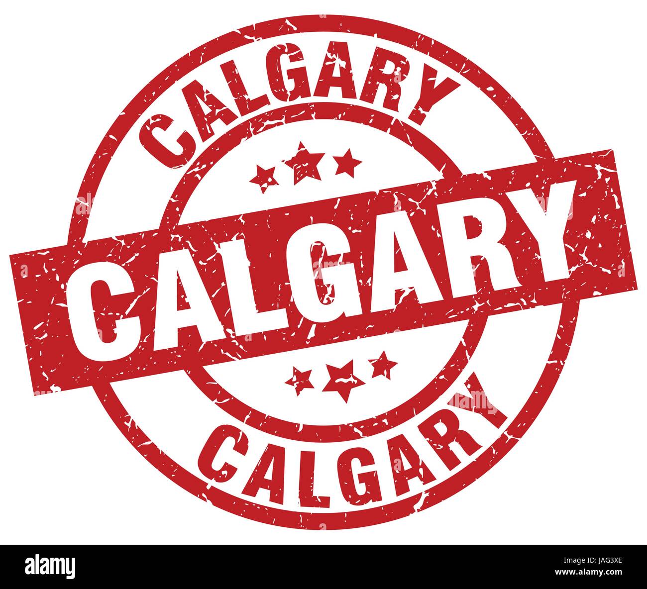 Calgary red round grunge stamp Stock Vector Image & Art - Alamy