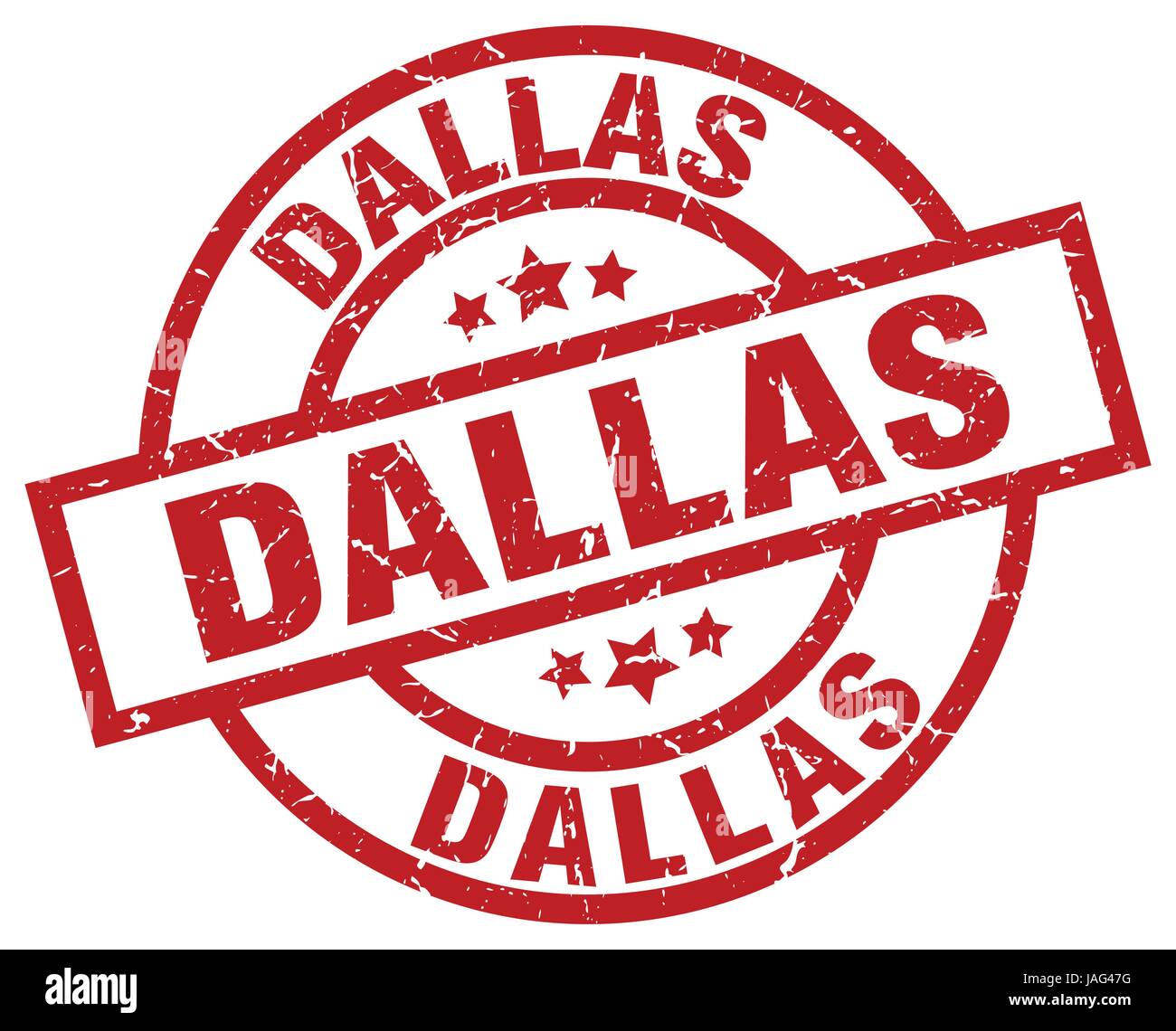 Dallas red round grunge stamp Stock Vector Image & Art - Alamy