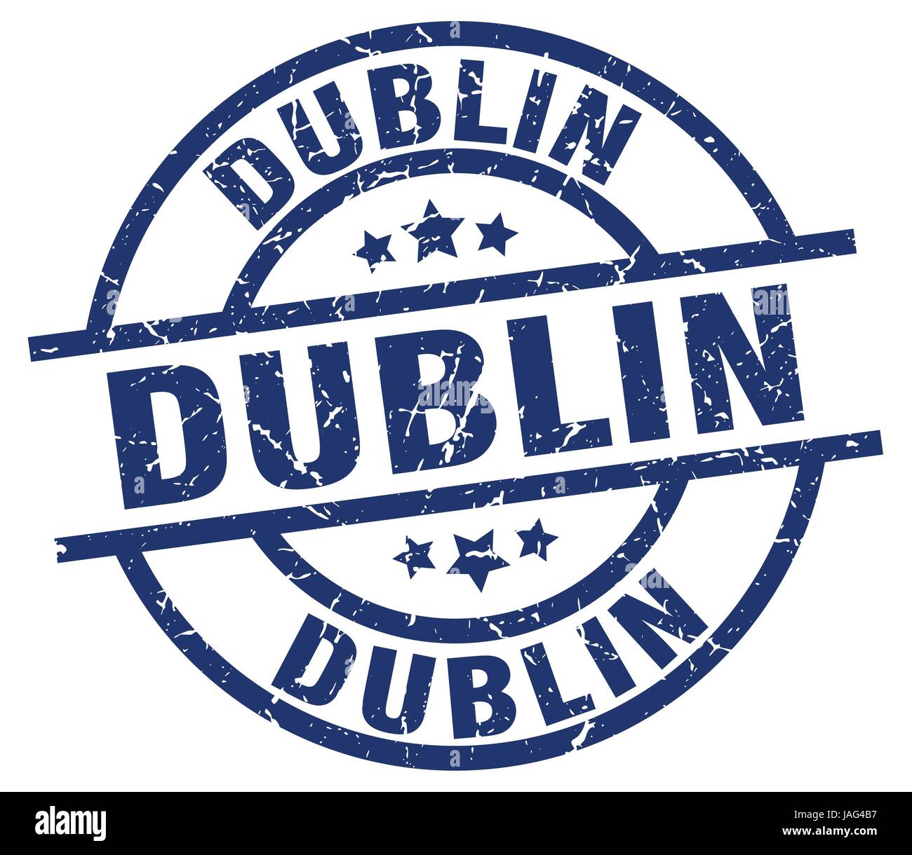 Dublin blue round grunge stamp Stock Vector Image & Art - Alamy