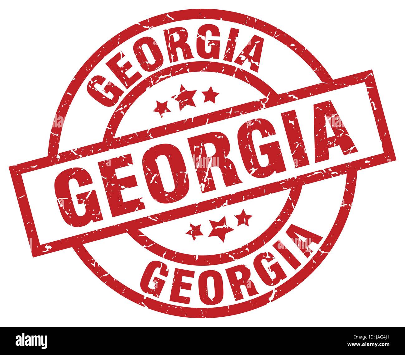 Georgia red round grunge stamp Stock Vector Image & Art - Alamy