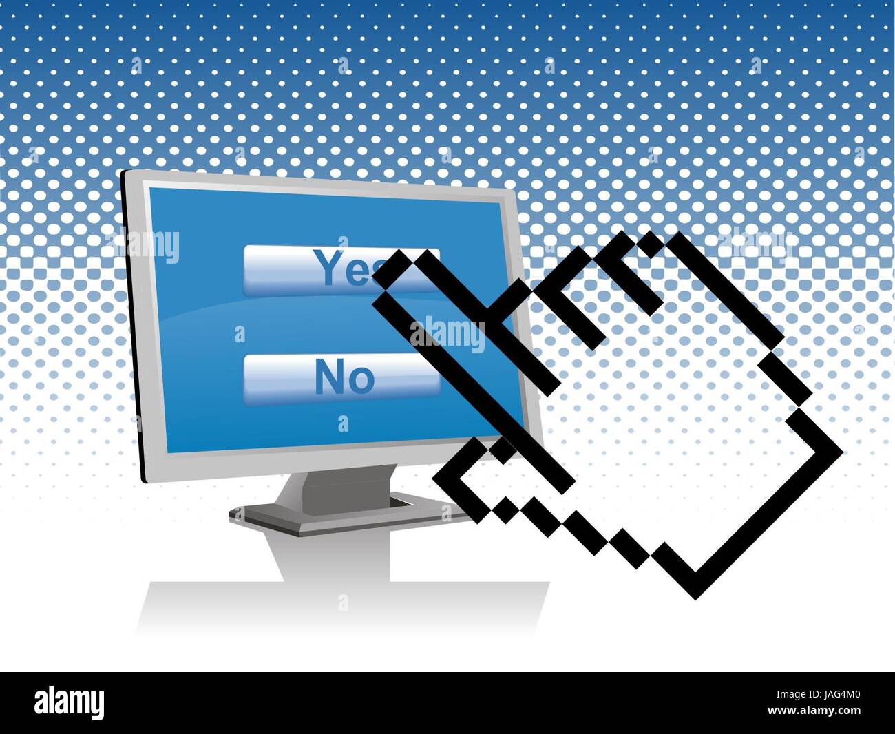 Buttonhand cursor hi-res stock photography and images - Alamy