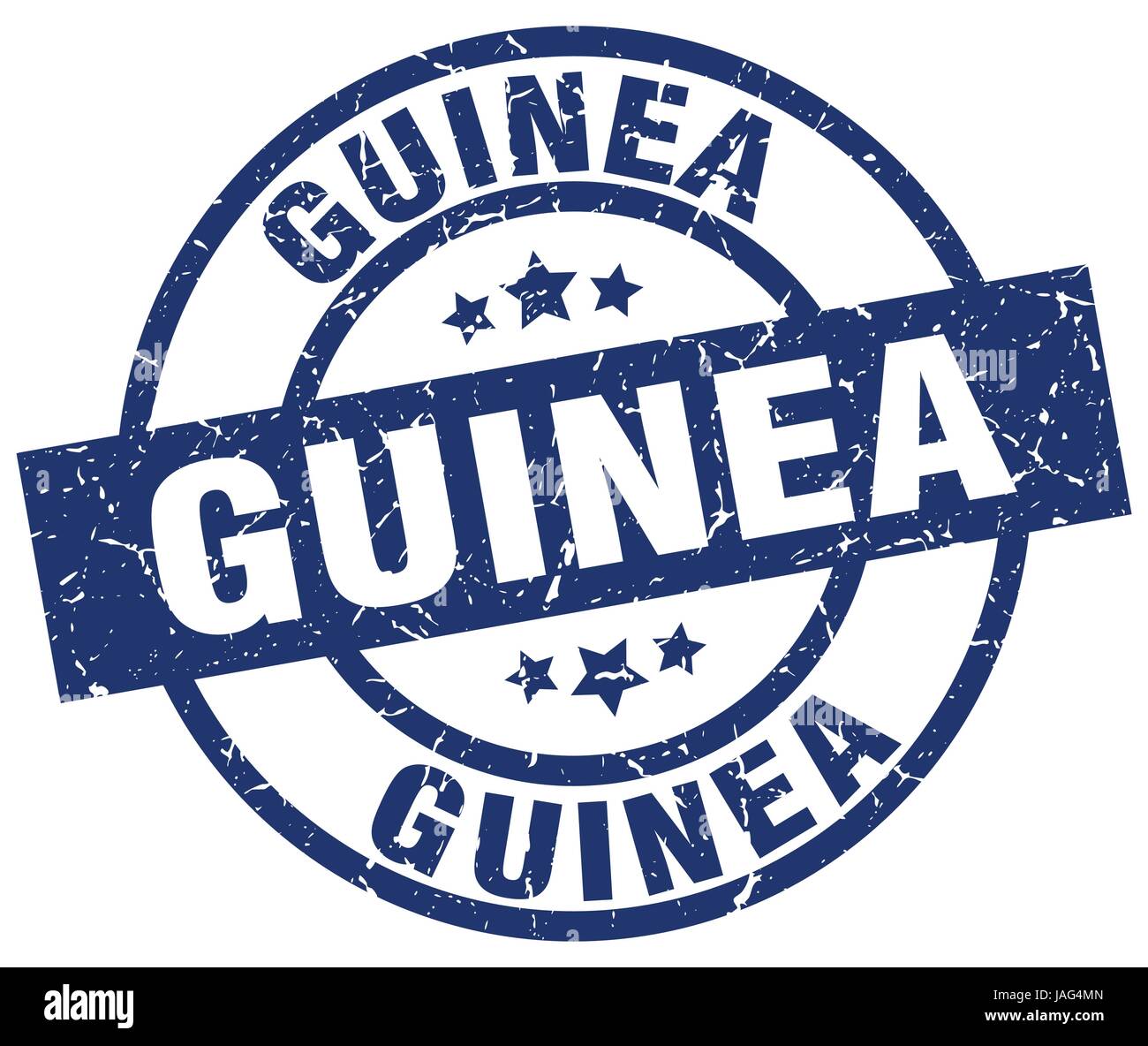 Guinea blue round grunge stamp Stock Vector Image & Art - Alamy