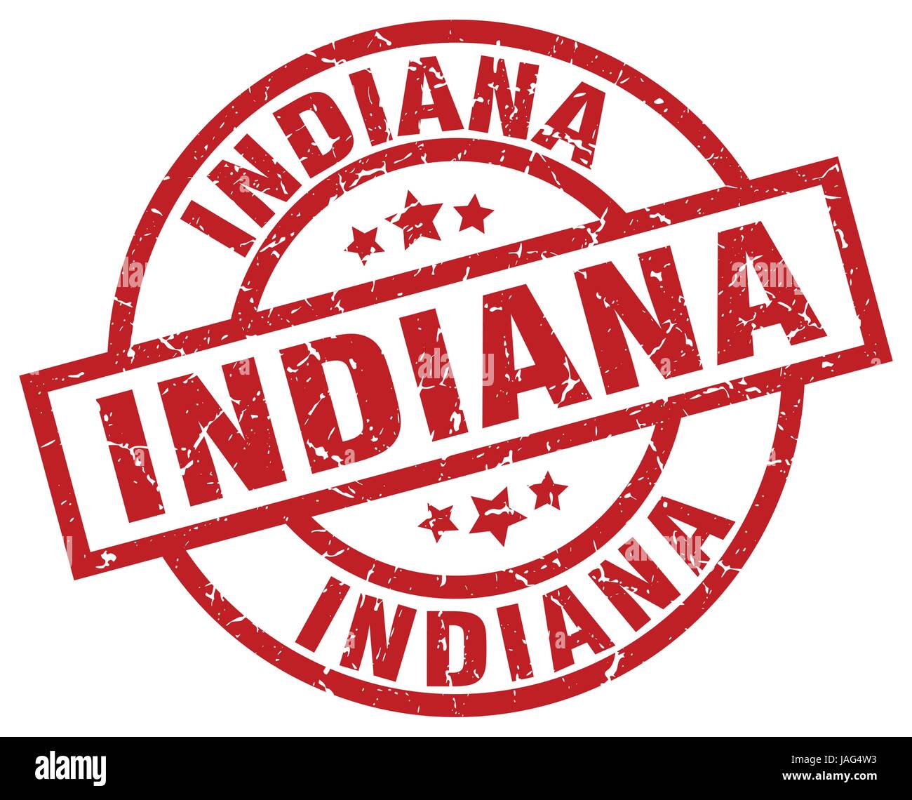 Indiana red round grunge stamp Stock Vector Image & Art - Alamy