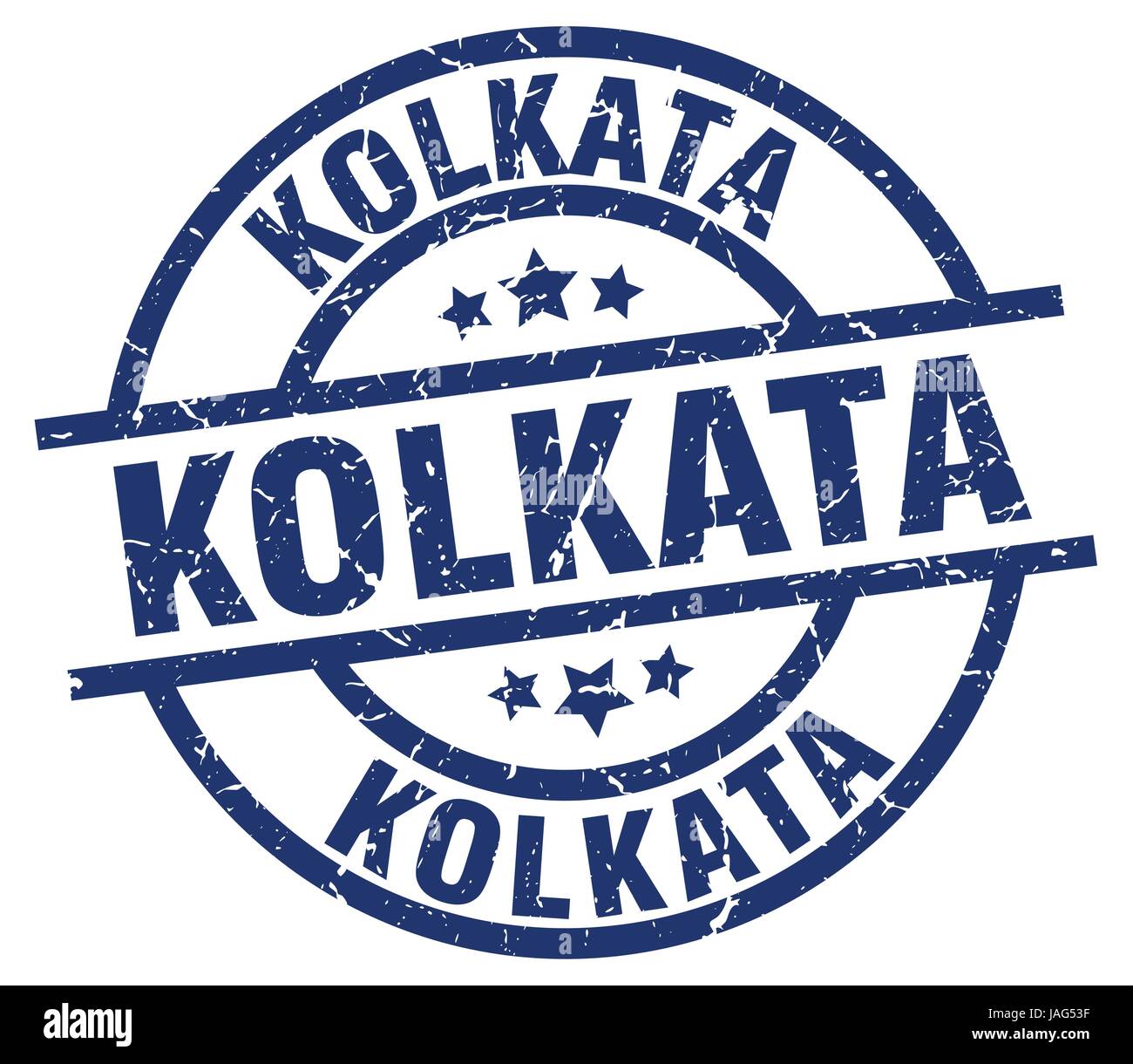 Kolkata blue round grunge stamp Stock Vector Image & Art - Alamy