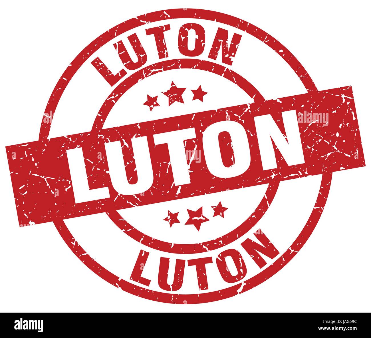 Luton red round grunge stamp Stock Vector Image & Art - Alamy