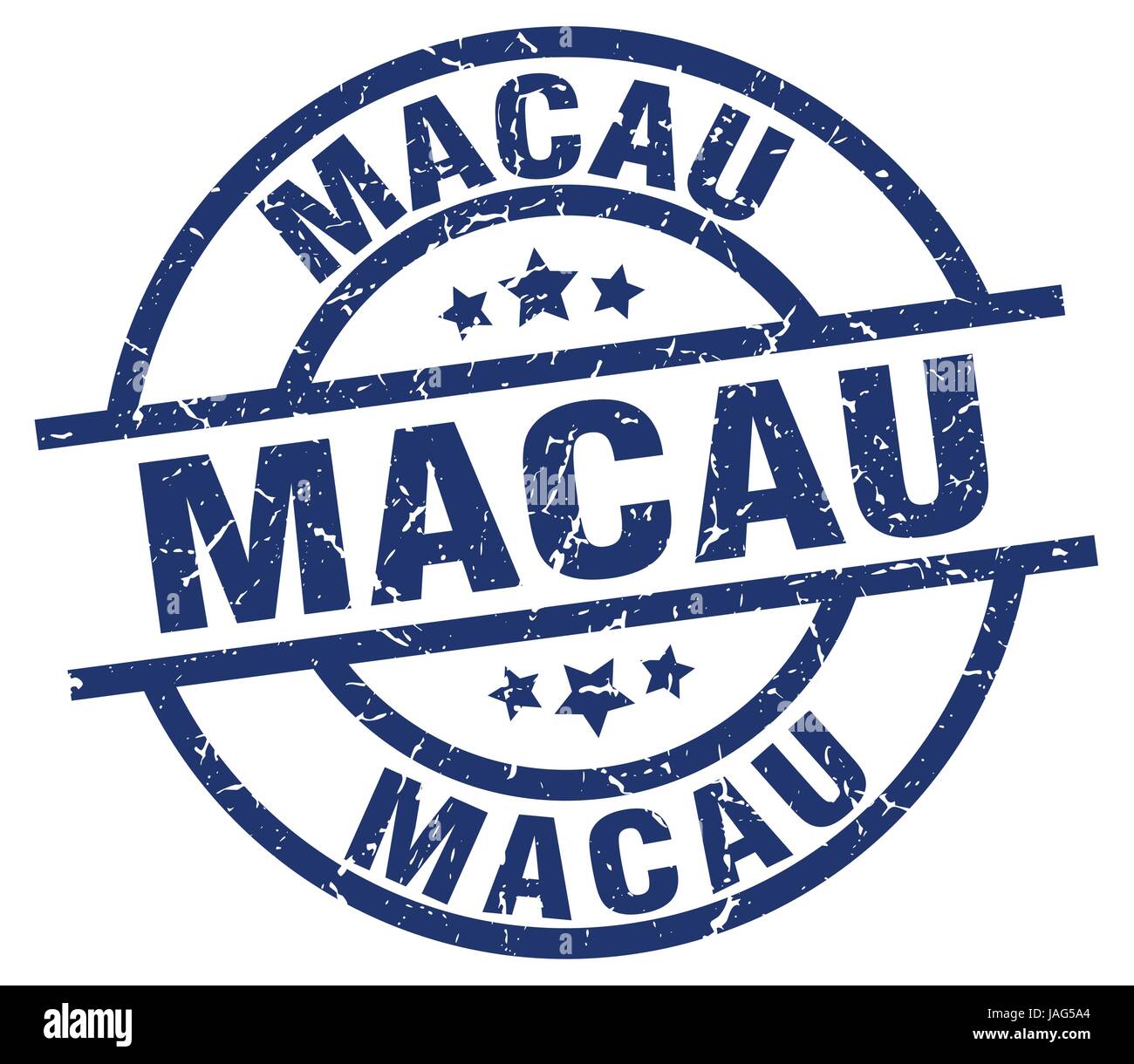 Macau blue round grunge stamp Stock Vector Image & Art - Alamy