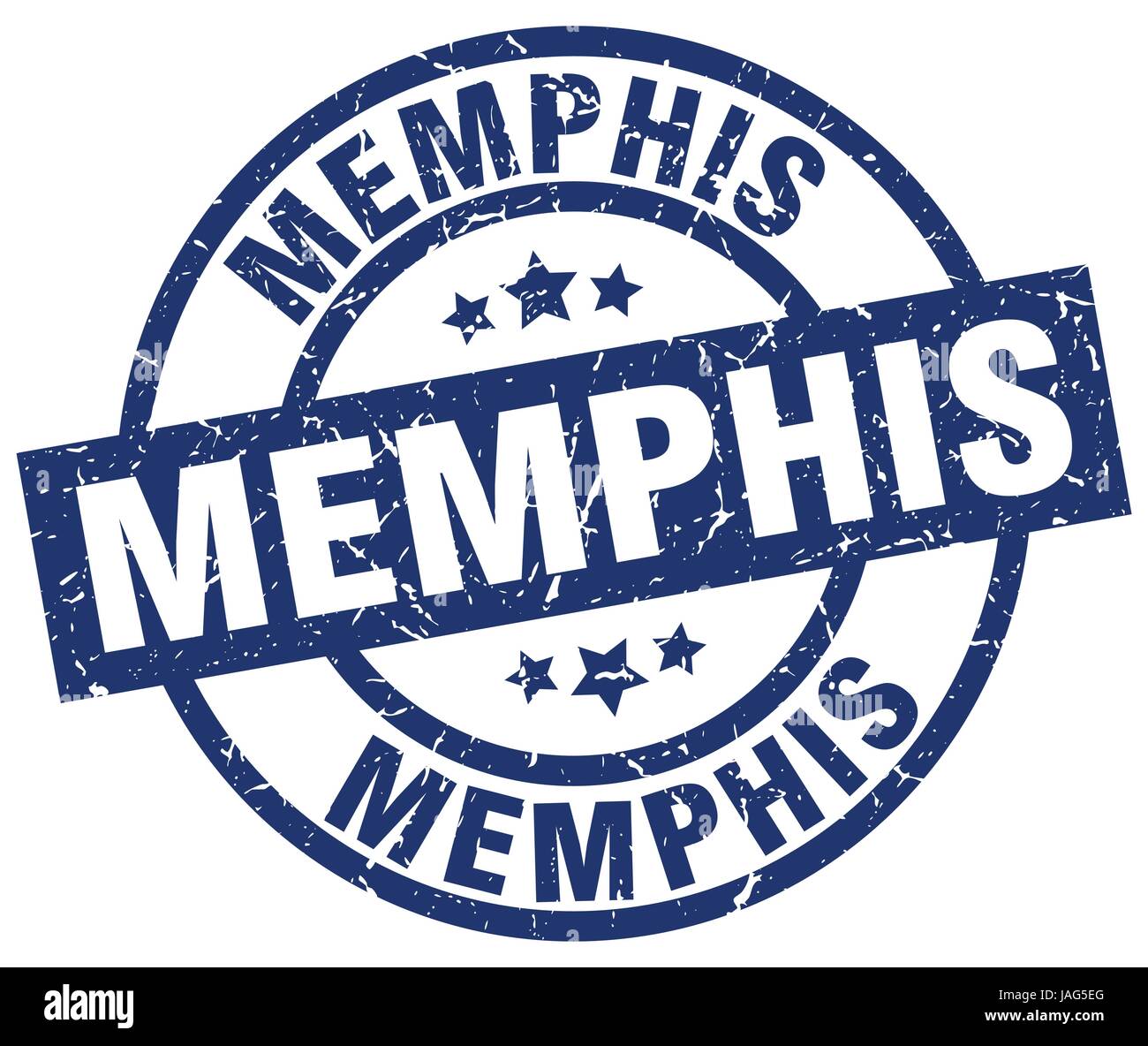 Memphis blue round grunge stamp Stock Vector Image & Art - Alamy
