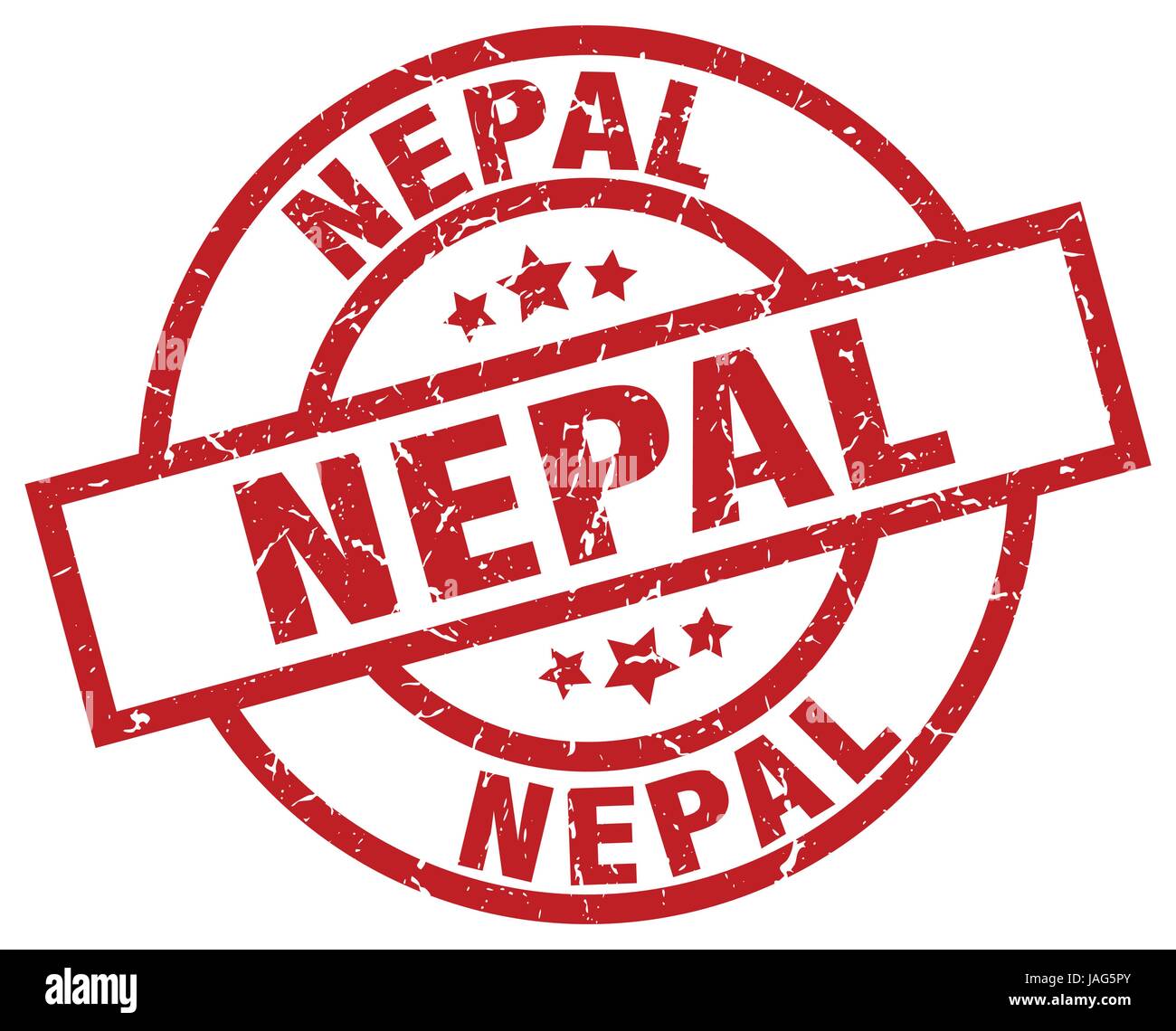 Nepal red round grunge stamp Stock Vector Image & Art - Alamy