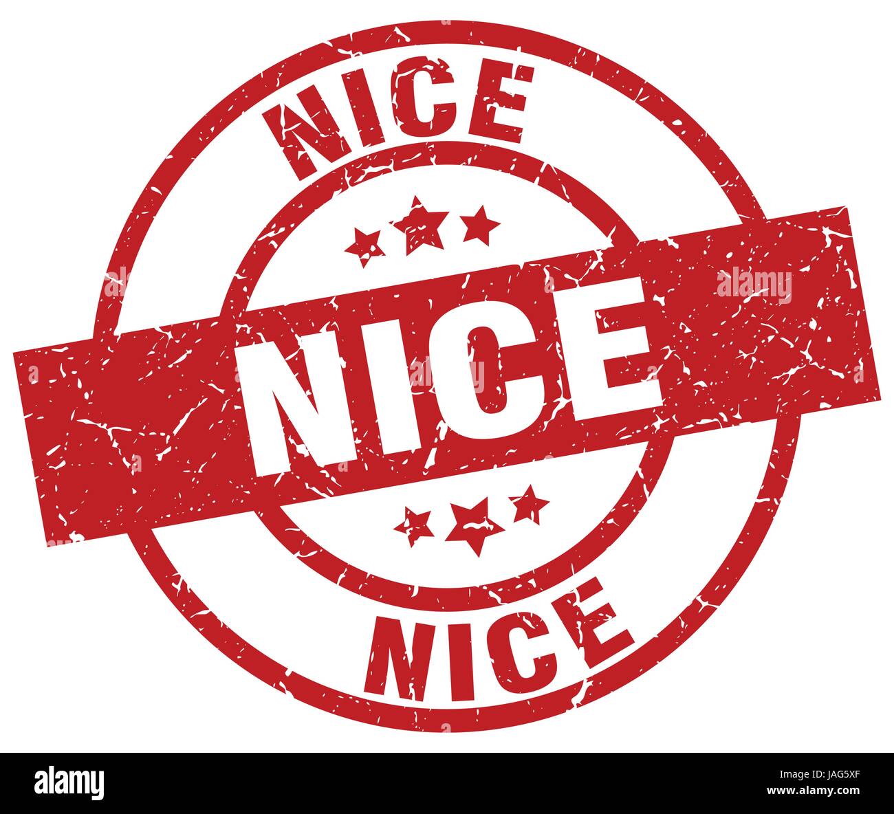 Nice red round grunge stamp Stock Vector Image & Art - Alamy